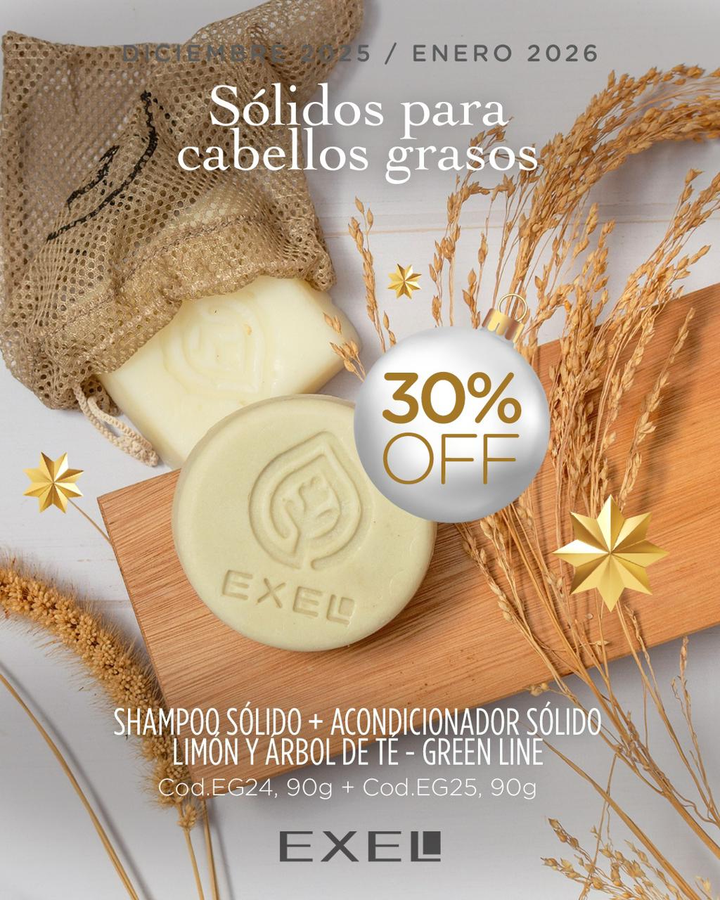 SOLIDOS PARA CABELLOS GRASOS – EXEL 30 % OFF – Isabel Moralli