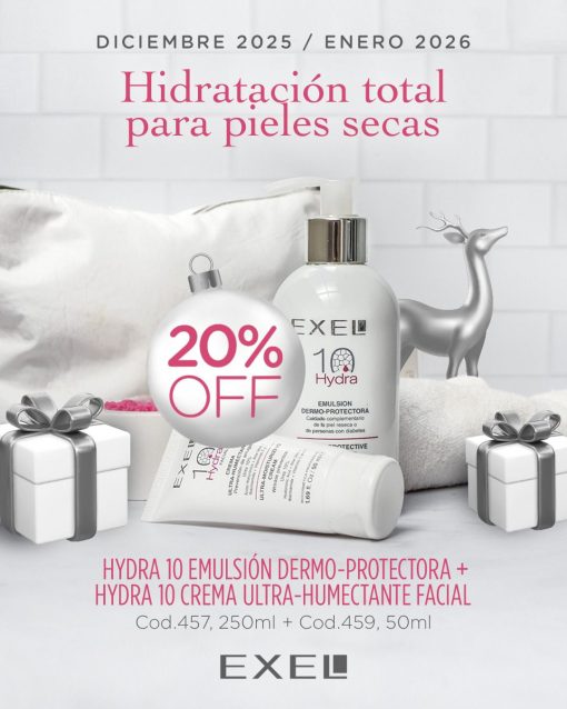HIDRATACION TOTAL PARA PIELES SECAS – EXEL 20 % OFF – Isabel Moralli